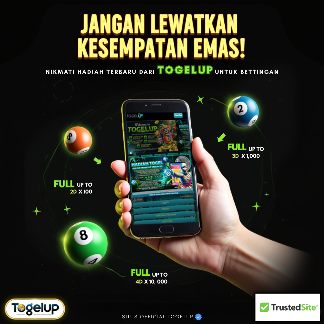 TOGELUP : Daftar Bandar Togel Online dan Toto Slot 4D Terbesar
